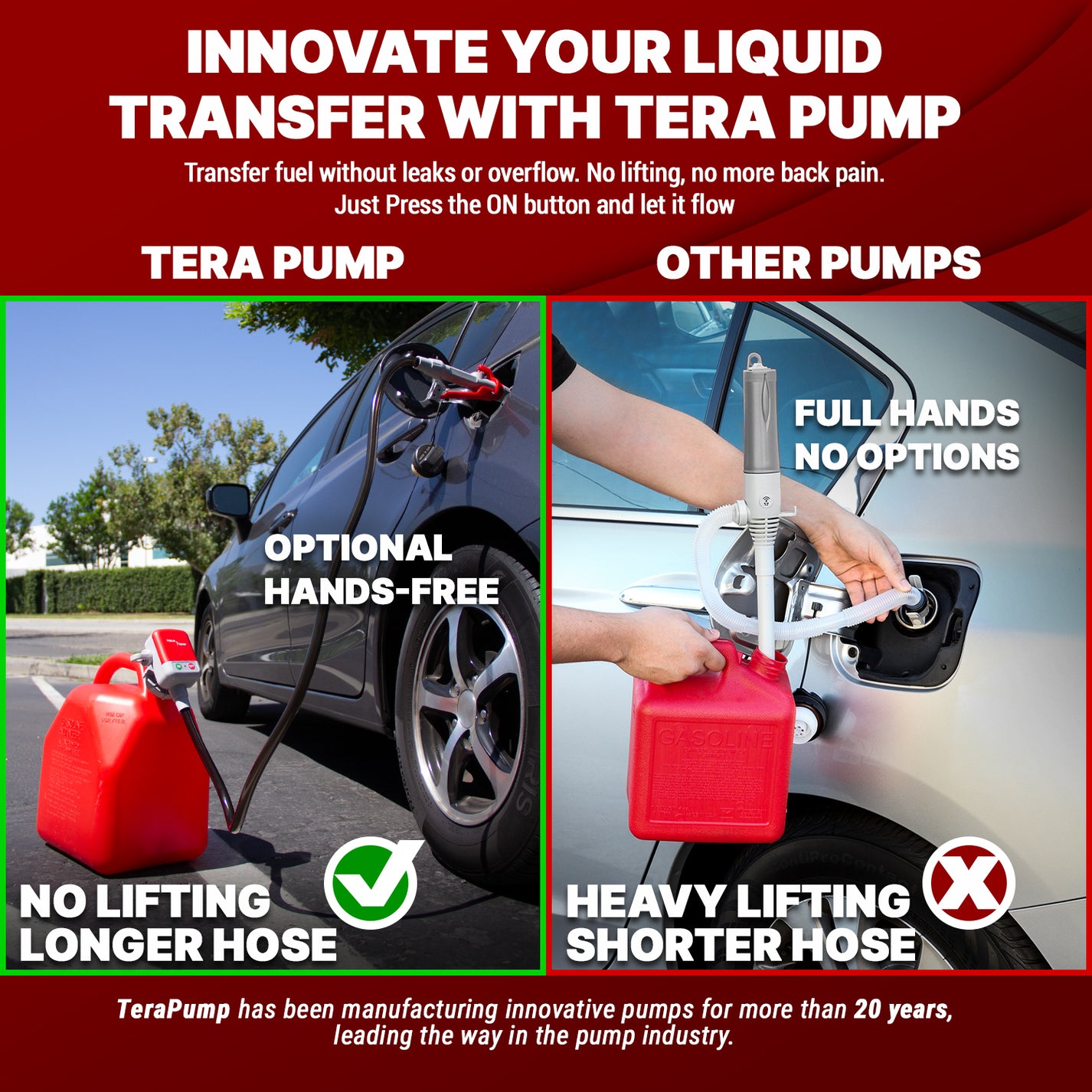TRFA02-MTX | 2nd Gen. Gas Can Battery Powered Fuel Transfer Pump – TERA ...
