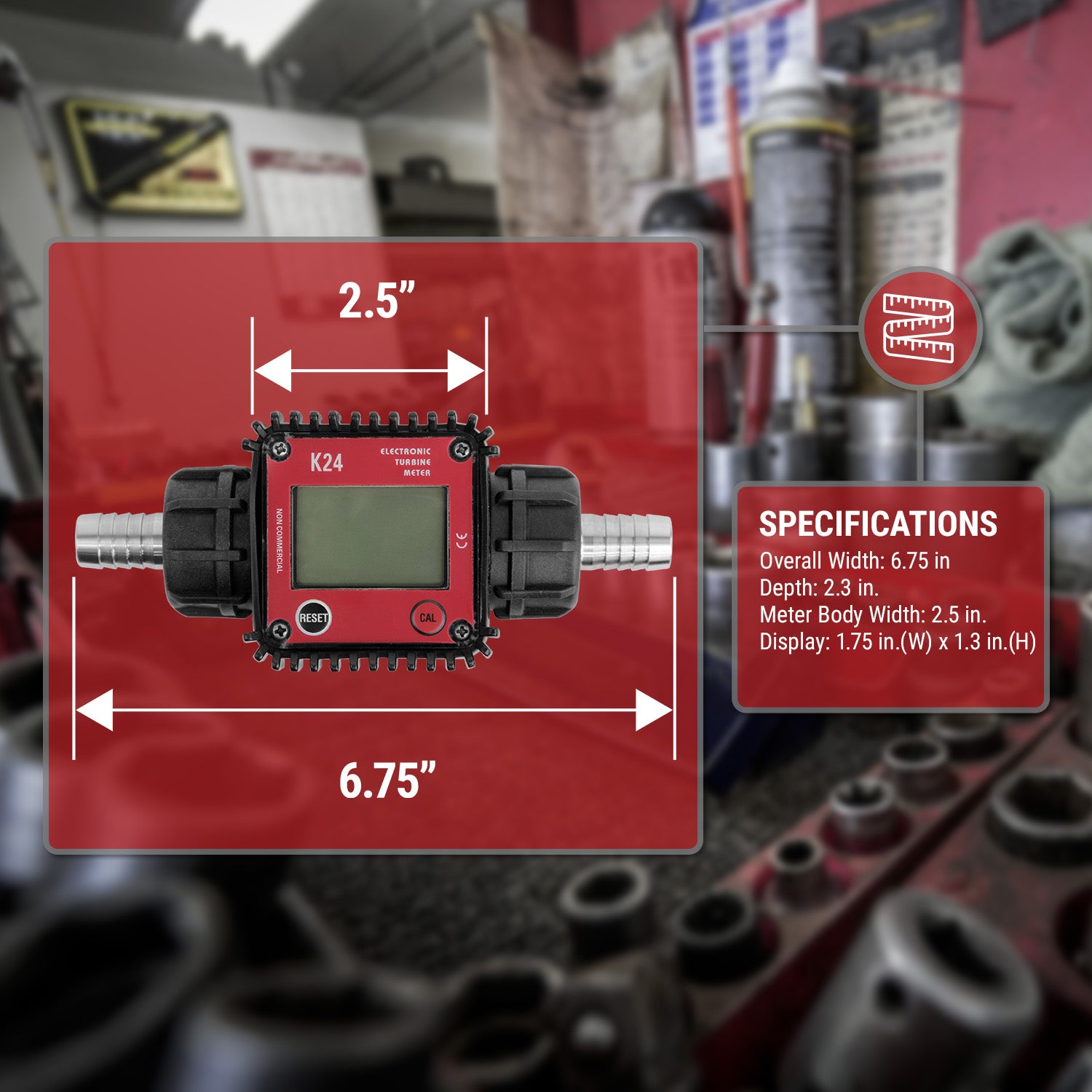 TRMETER-A-LIQ | K24 Electronic Turbine Meter, Only – TERA PUMP