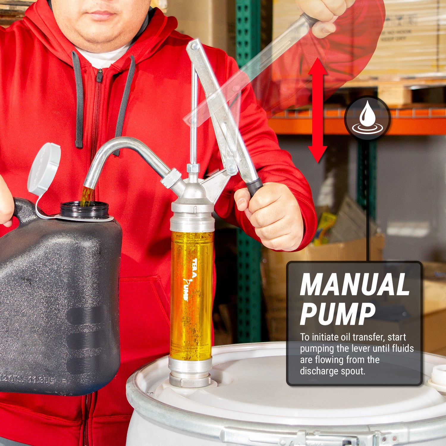 TRD490CL | Clear Tube Lever Action Drum Barrel Pump – TERA PUMP