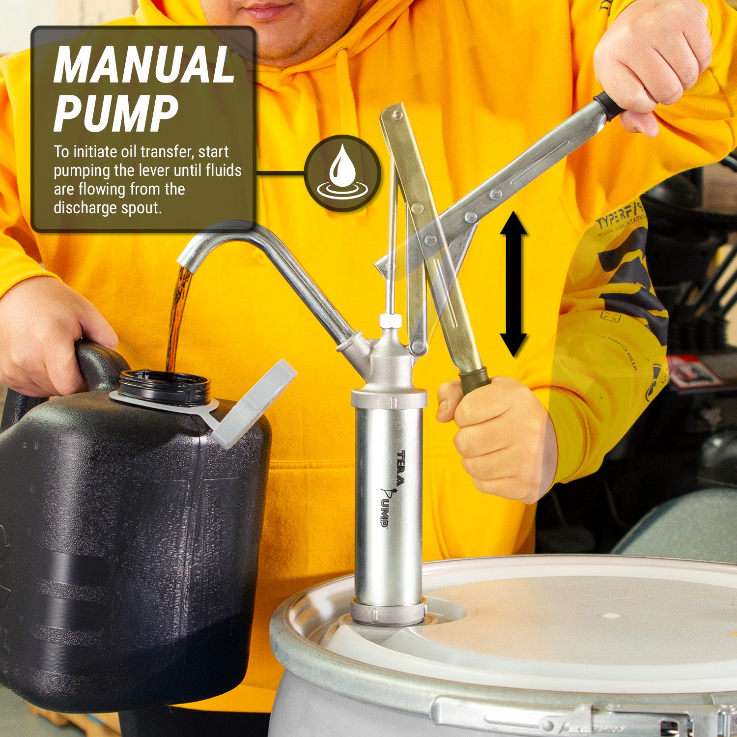 TRD490N | Lever-Action Heavy Oil Drum Pump – TERA PUMP