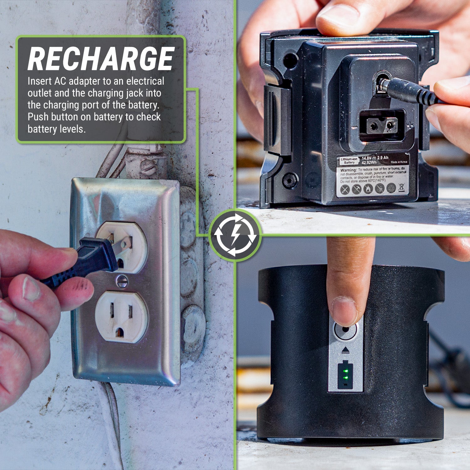TREDRUM-RB | Rechargeable Battery Kit – TERA PUMP