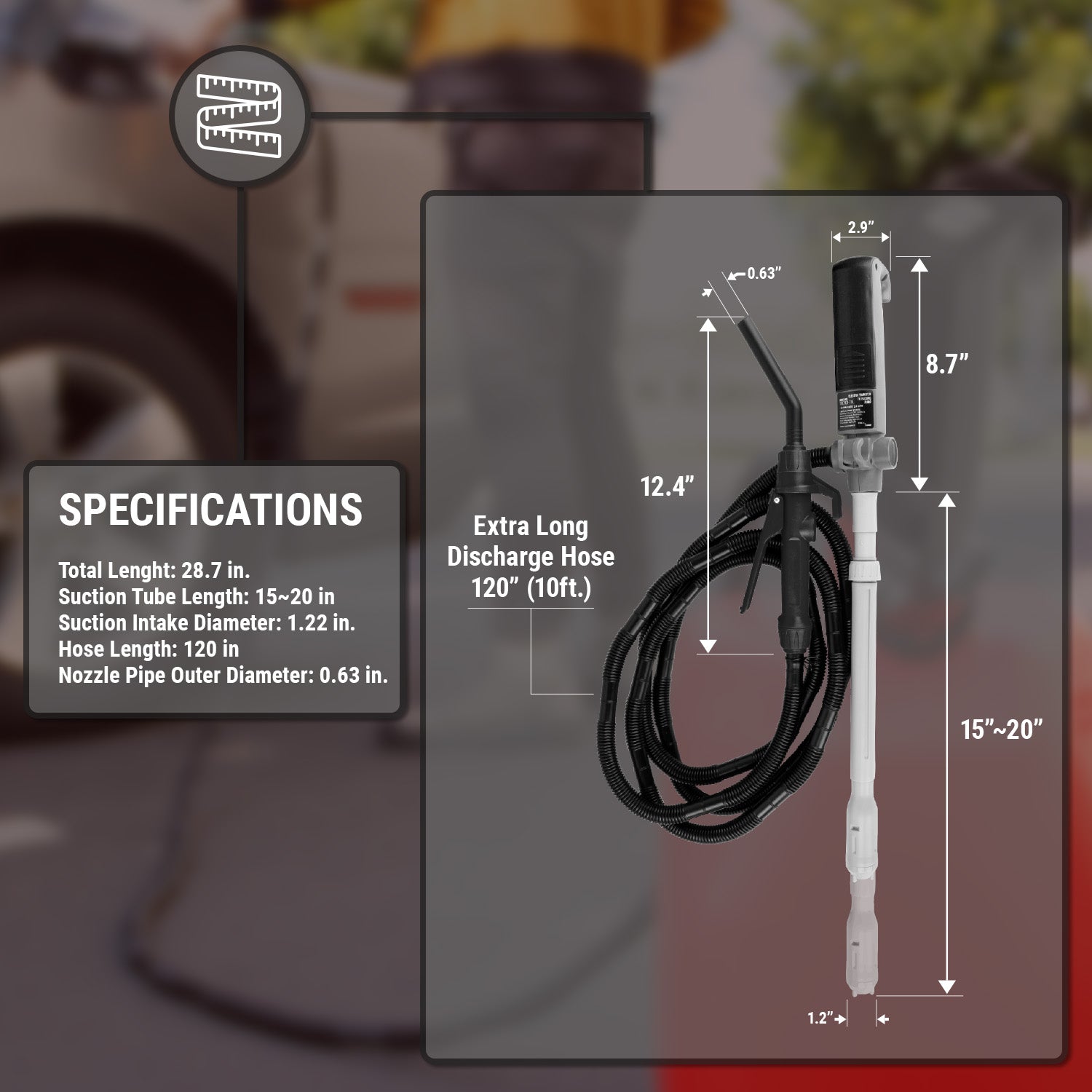 TREP01-TXL-CH | Telescopic Chemical Battery Powered Transfer Pump ...