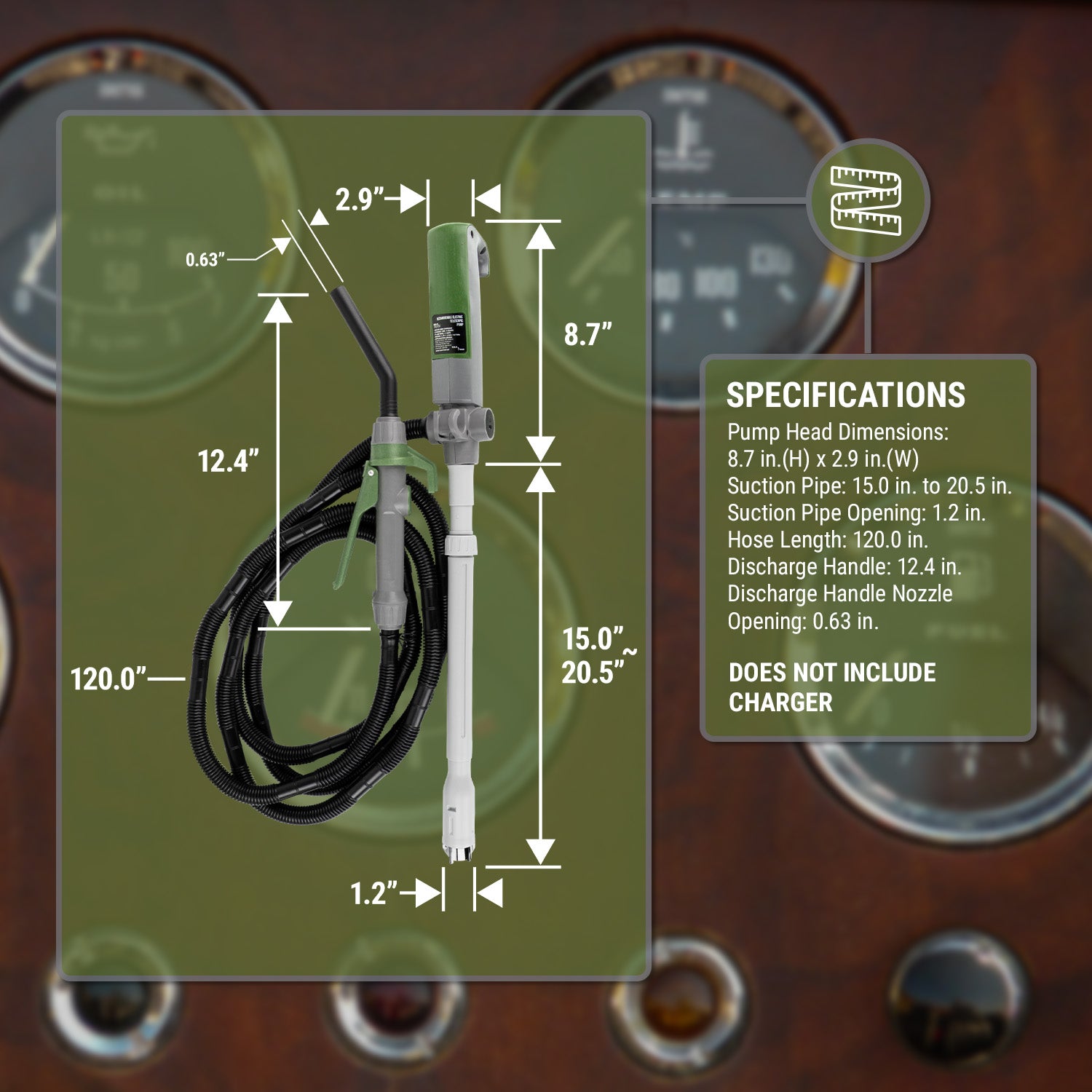 TREP04L | Rechargeable Battery Fuel Transfer Pump - 10ft Hose – TERA PUMP