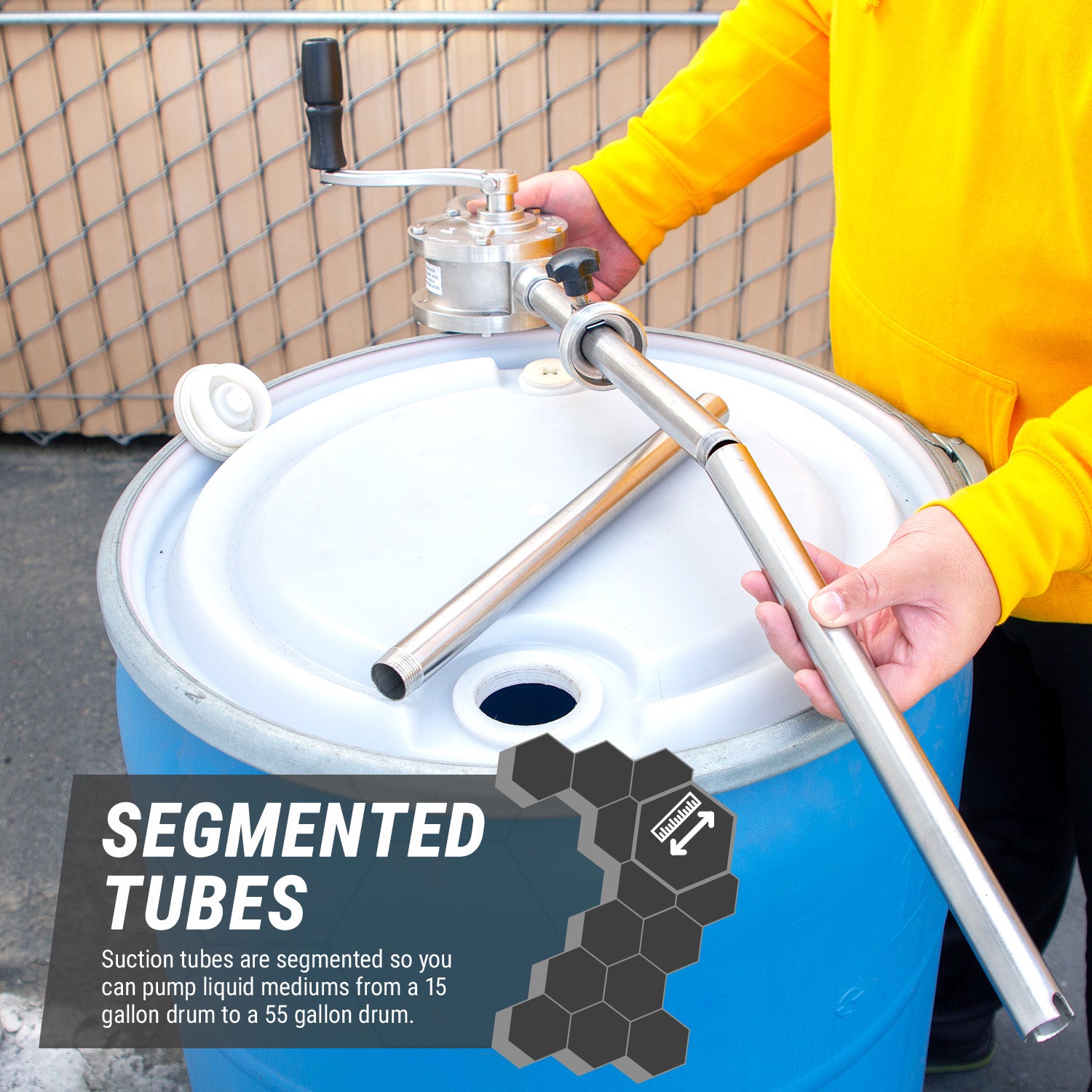 TRWSSL | 304 Stainless Steel Rotary-Action Drum Barrel Pump – TERA PUMP